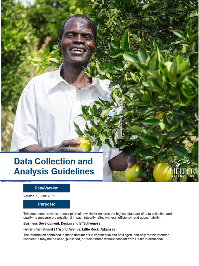 Data Collection and Analysis Guidelines | PDF | Sampling (Statistics) | Sample Size Determination