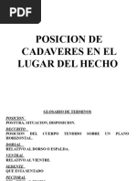 Posiciones Cadavéricas en Criminalística | PDF | Términos anatómicos de ...