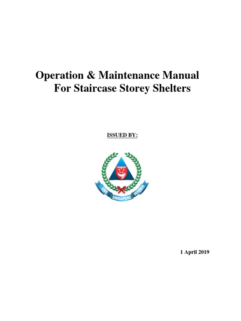 Operation and Maintenance Manual For Staircase Storey Shelters | PDF ...