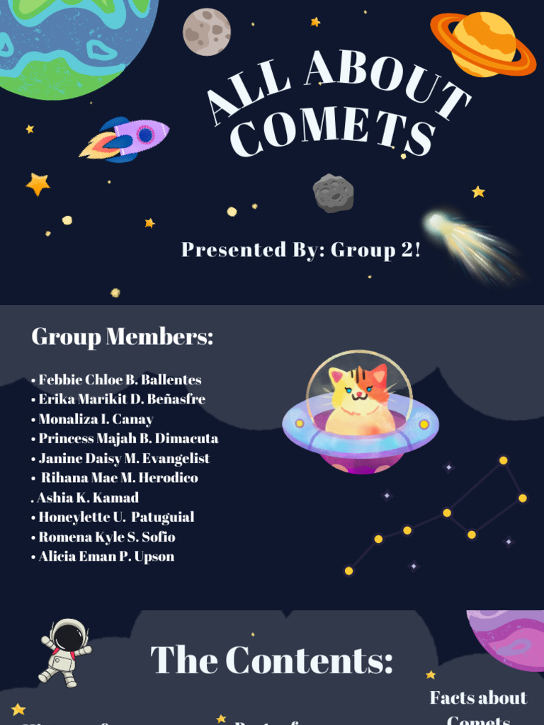 All About Comets! - 20240421 - 075833 - 0000 | PDF | Comet | Outer Space