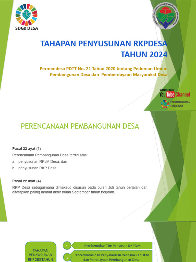 Tahapan Penyusunan Rkpdes Tahun 2024 | PDF | Politik