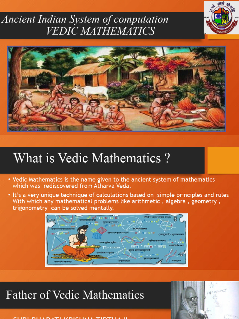 Vedic Mathematics Presentation | PDF | Mathematics | Vedas