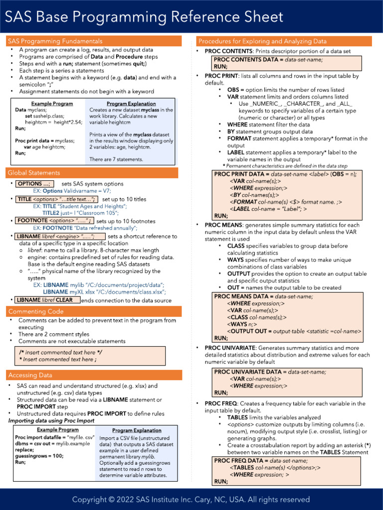 Base Programming Ref Sheet | PDF | Mathematical Logic | Applied Mathematics