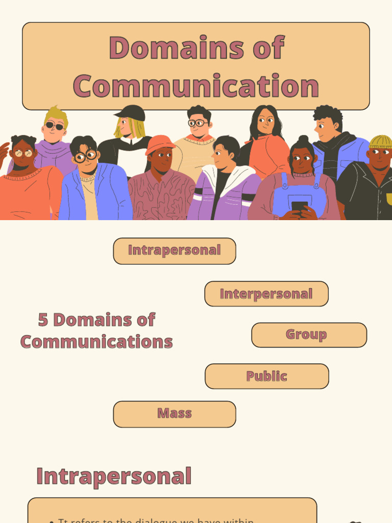 Domains of Communication | PDF | Communication | Mass Media