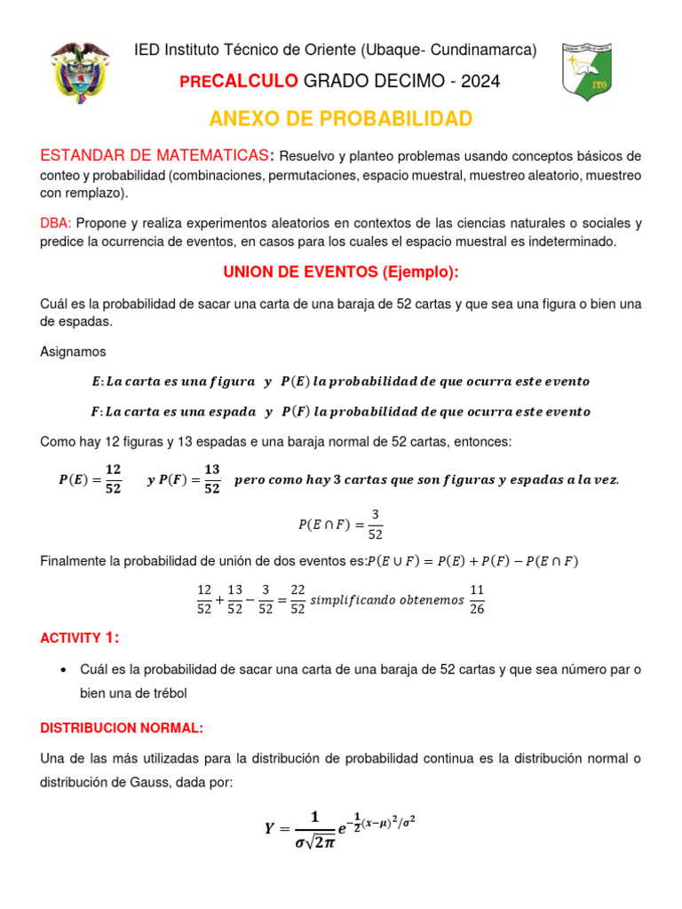 ANEXUS | PDF | Probabilidad | Science