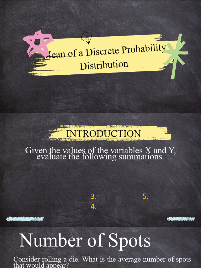 Lesson 3 Computing The Mean of A Discrete Probabilitu Distribution | PDF | Statistics | Level Of ...