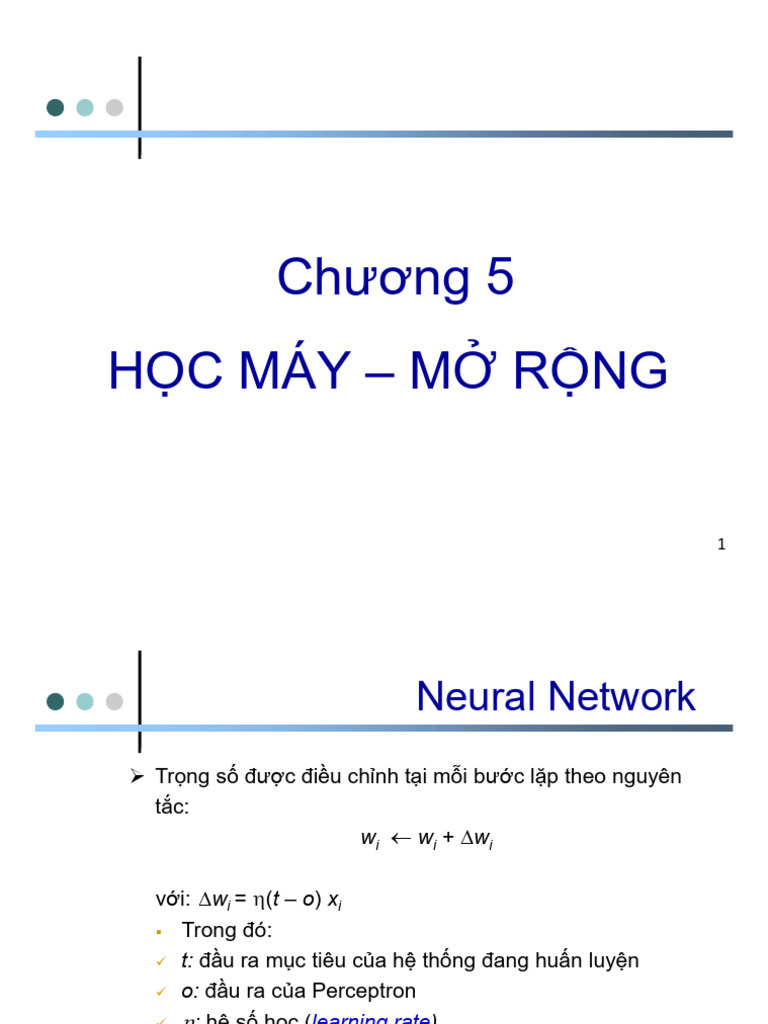 Chuong 5 - TTNT - Neural Network | PDF