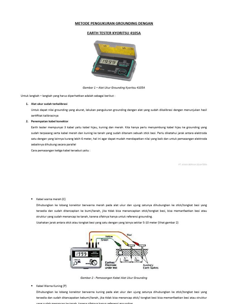 Metode Pengukuran Grounding | PDF