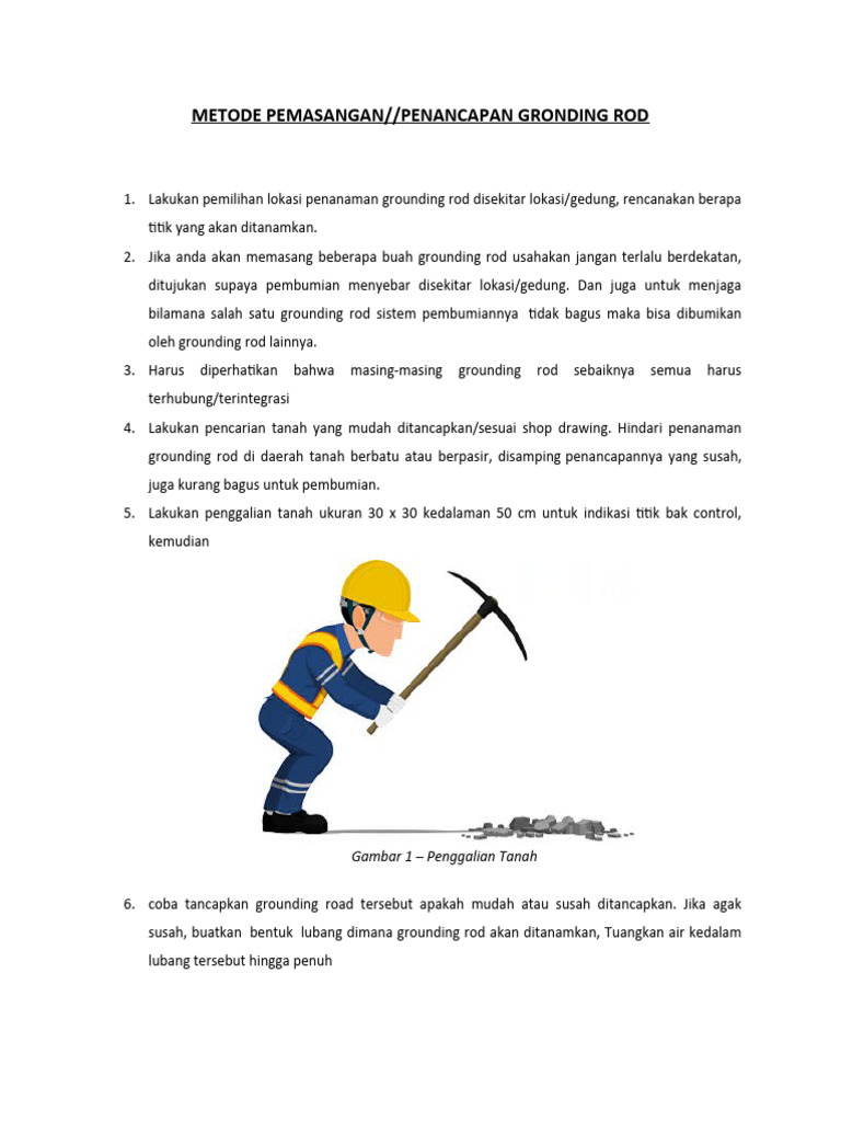 Metode Pemasangan Grounding | PDF