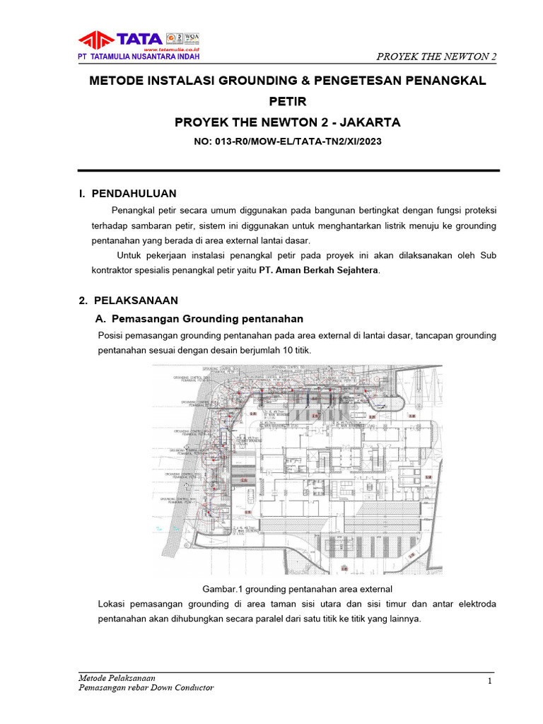 013 Metode Pemasangan Grounding | PDF