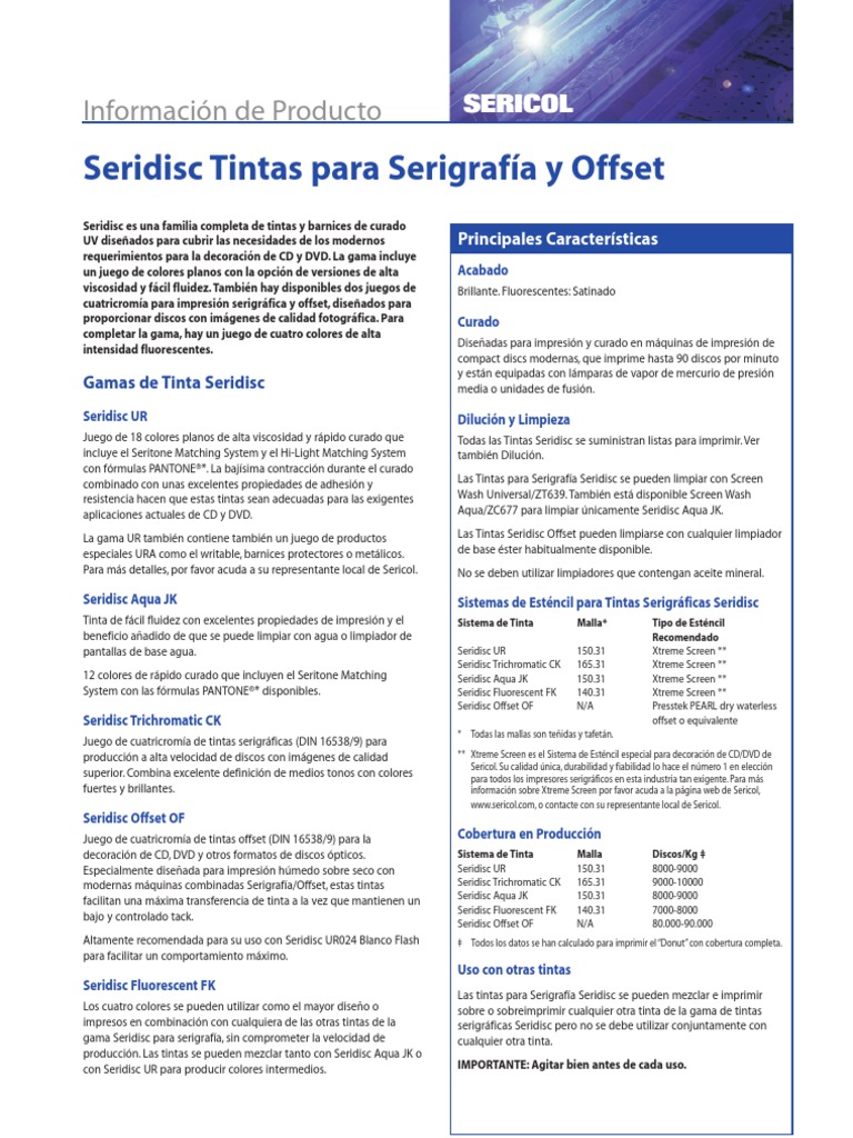 Seridisc Screen Off | PDF | Negro | Color