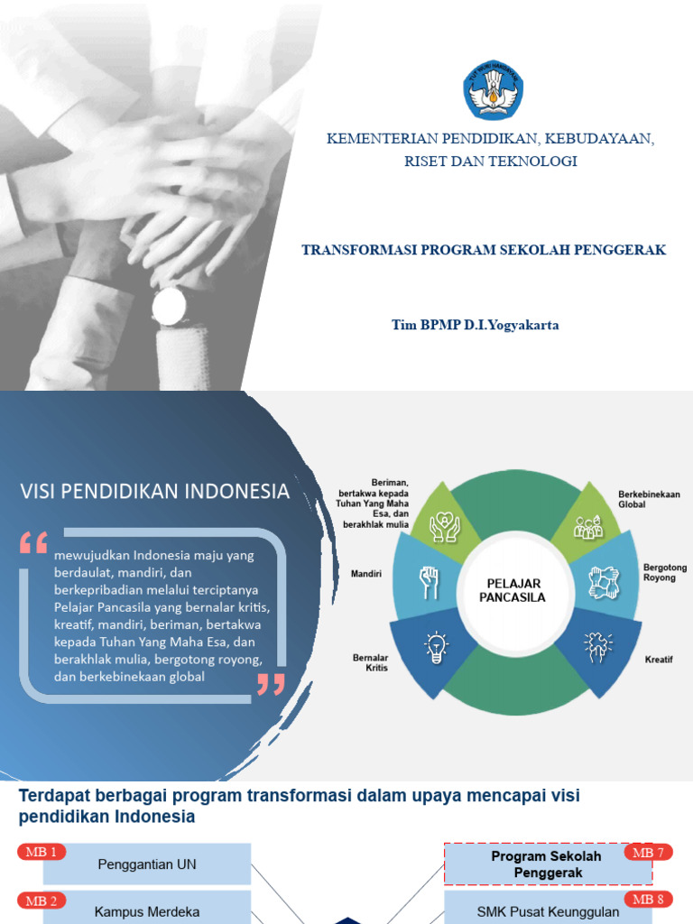 Advokasi Kesinamubngan Program Sekolah Penggerak | PDF