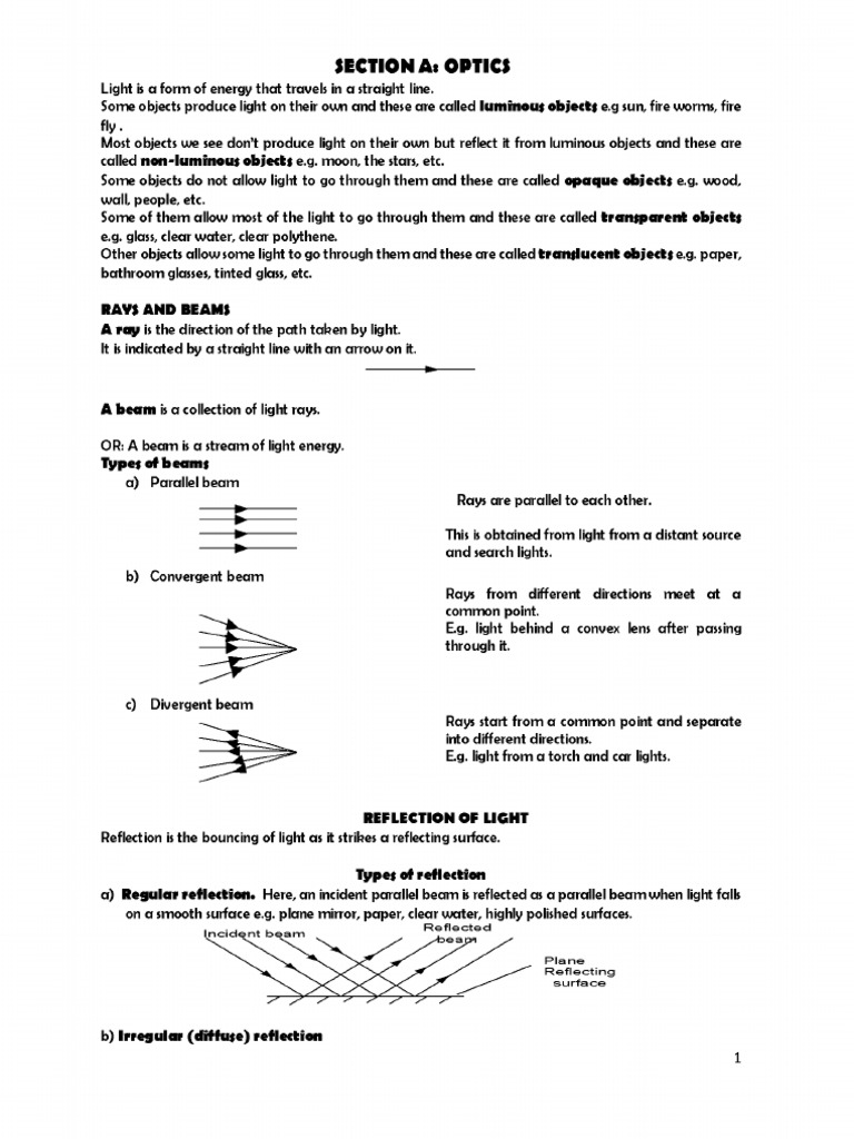 S.5 Physics Light | PDF