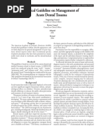 IADT Guidelines for Avulsed Teeth Management | PDF | Dentistry ...