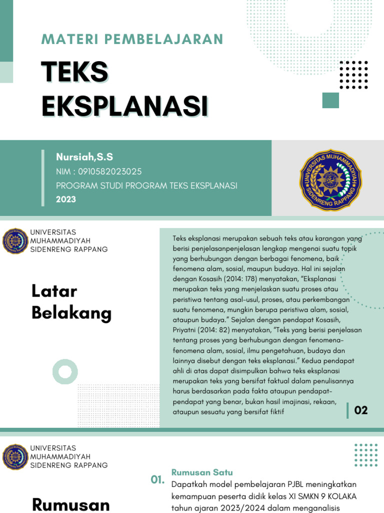 Teks Eksplanasi | PDF