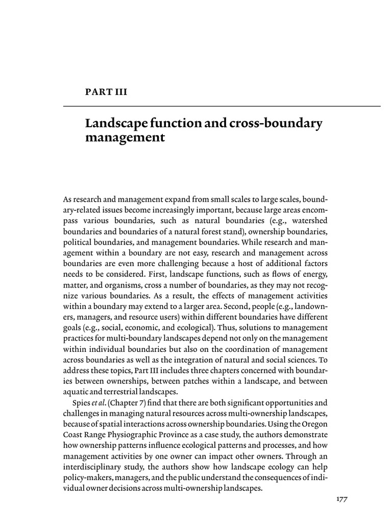Part 3 Landscape Ecology | PDF | Ecology | Forests