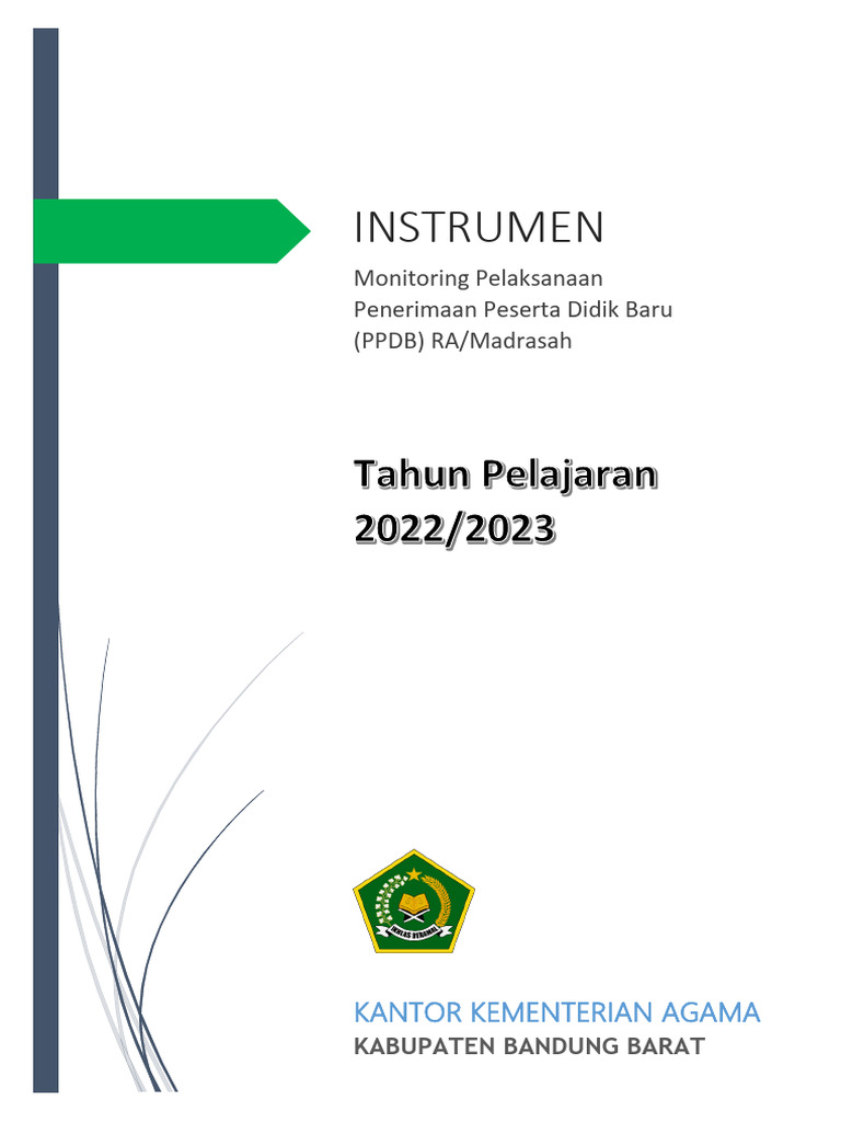 Instrumen Monitoring PPDB TP 2022-2023 | PDF | Bisnis | Seni