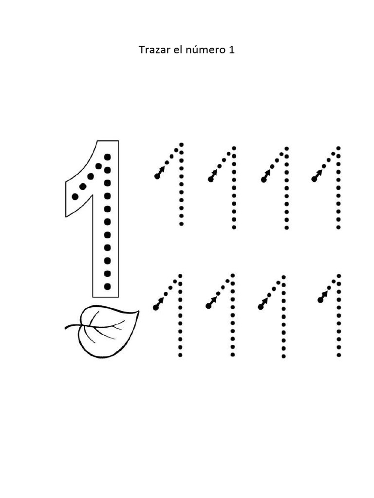 Trazar El Número 1 | PDF