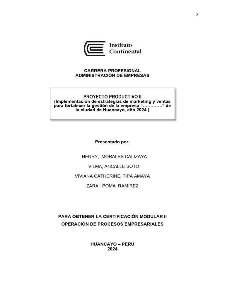 Caso Propuesto Id1 Investigacion | PDF | Business | Marketing