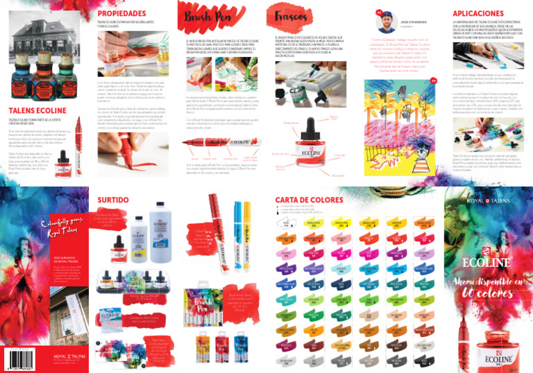 Talens Ecoline: Colores y Brush Pens | PDF | Color | Amarillo