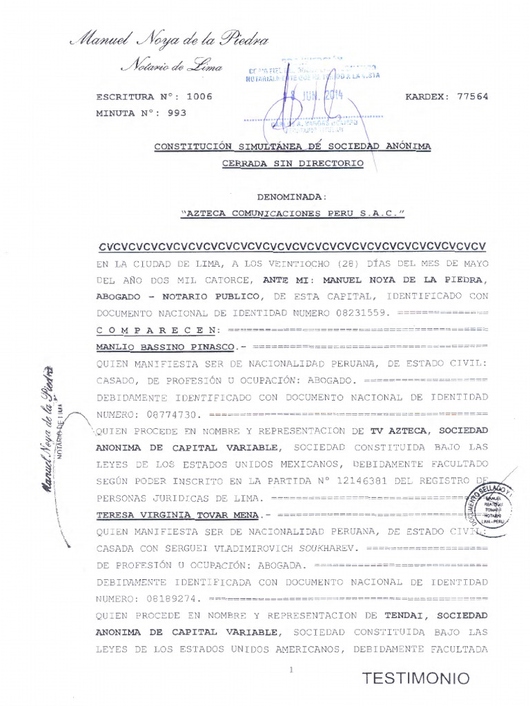 Expediente - Notarial 1 30 | PDF