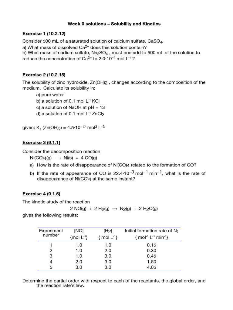 Chemistry | PDF | Reaction Rate | Reaction Rate Constant