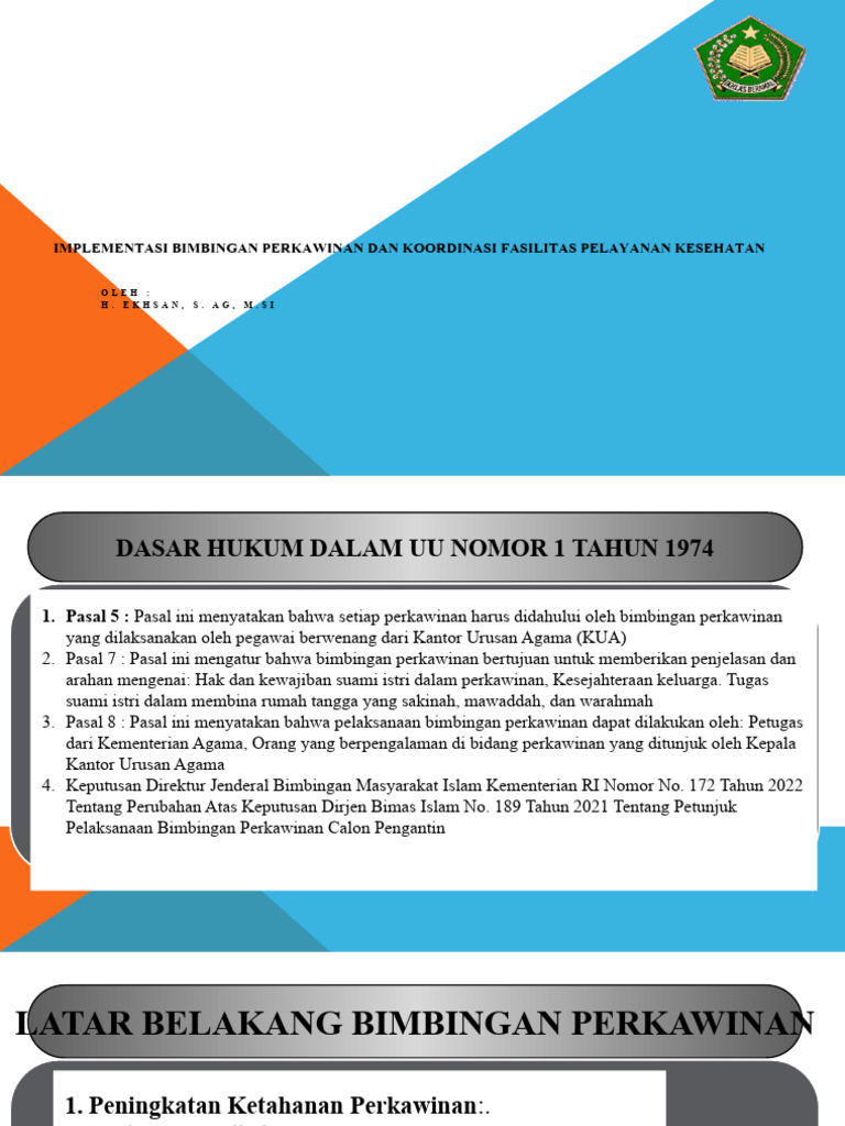 Materi Bimwin Dan Koordinasi Dengan Fasilitas Pelayanan Kesehatan | PDF