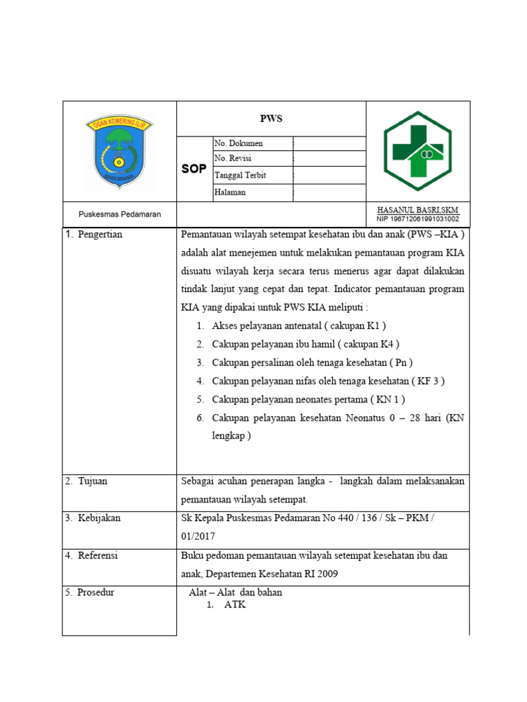 Sop Pws | PDF | Sains & Matematika