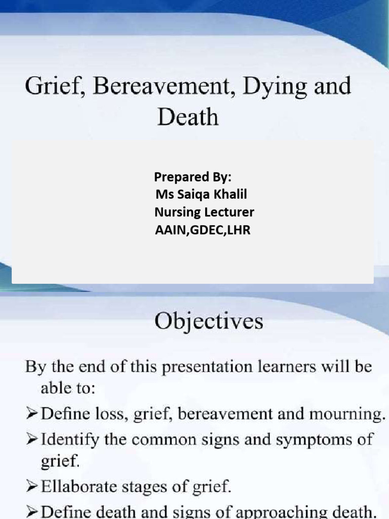 Understanding Emotional Stages of Death | PDF | Self-Improvement