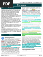 The Jaguar Poem by Ted Hughes | PDF | Poetry