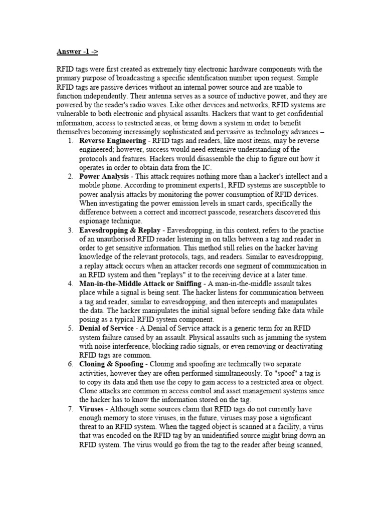 RFID Security: Hacking Risks & Solutions | PDF | Malware | Ransomware
