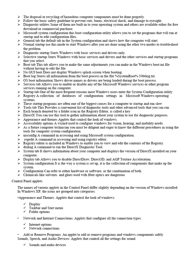 g10 Ict Css Pointers | PDF | Microsoft Windows | Windows Registry