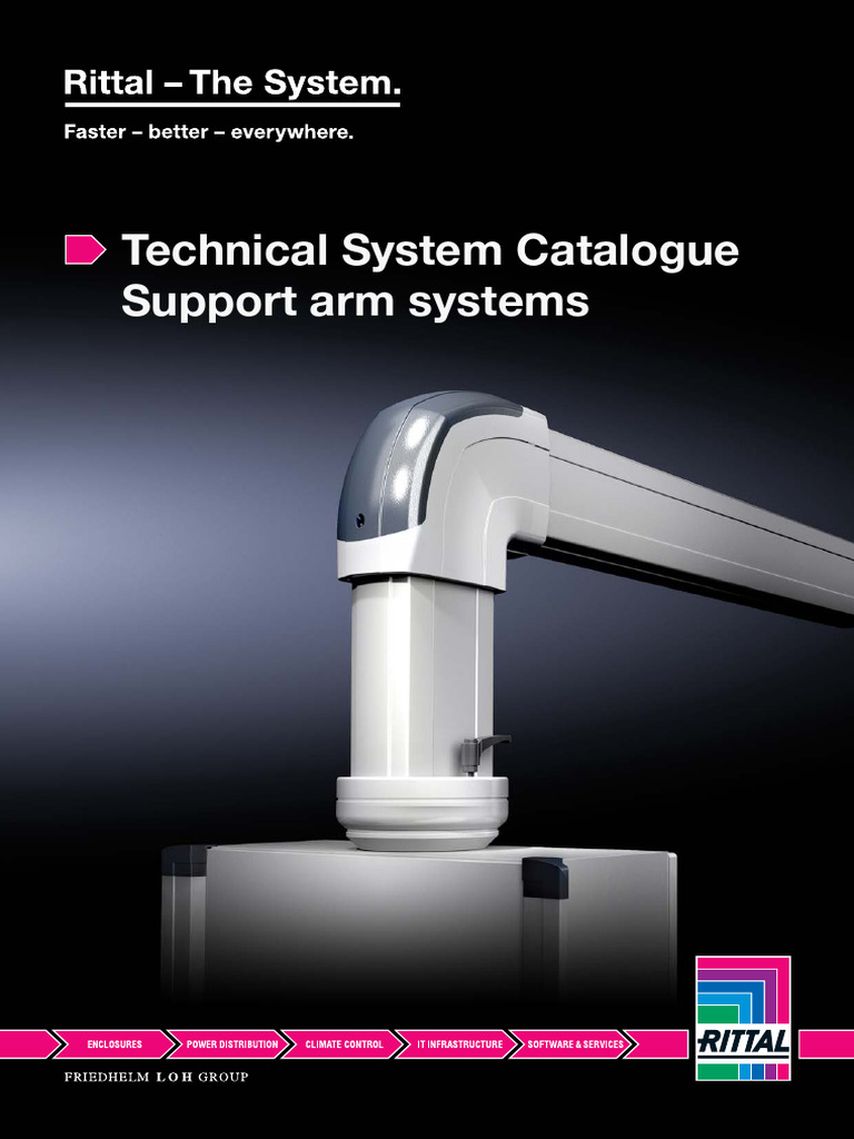 Rittal Support Arm Systems 5 3162 | PDF | Screw | Computer Aided Design