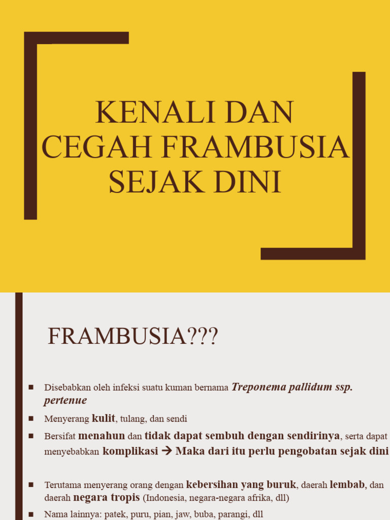 Penyuluhan Frambusia | PDF