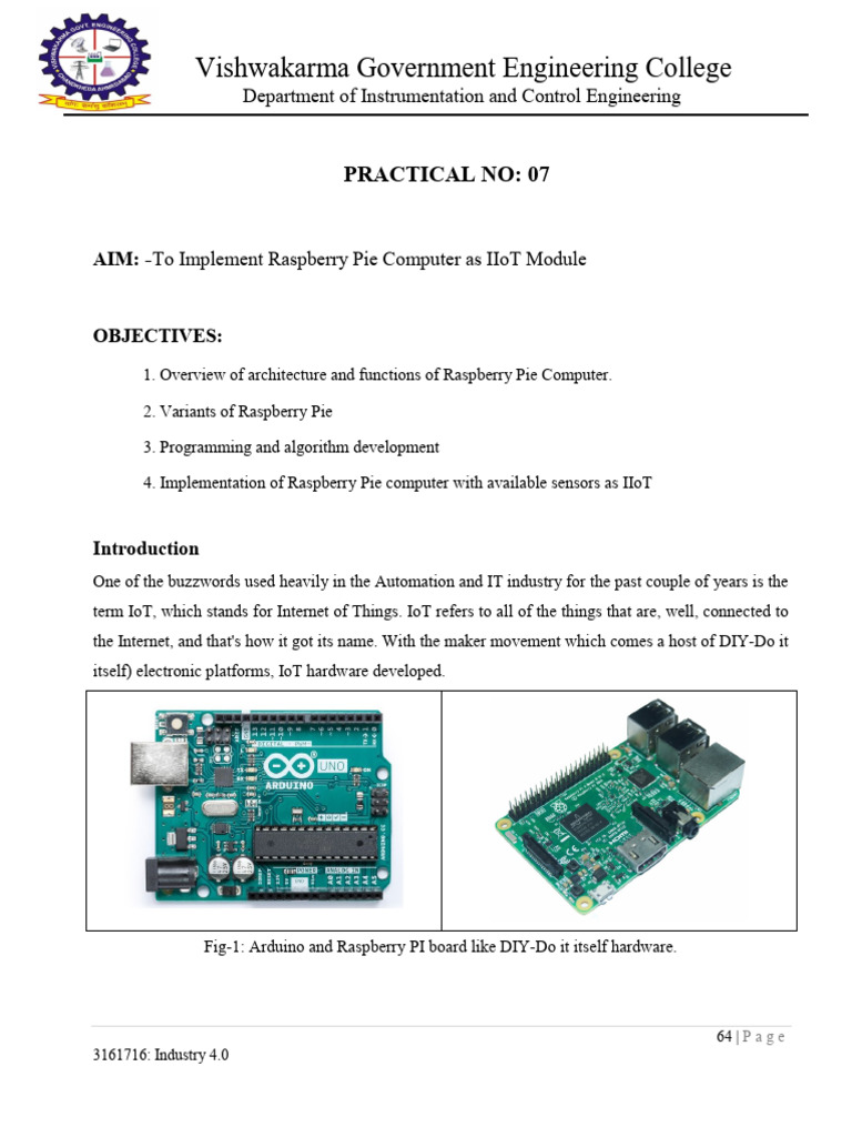 07_Raspberry Pi - Copy | PDF | Raspberry Pi | Internet Of Things