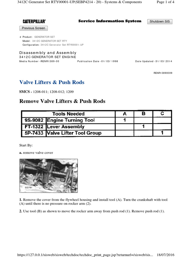 Valve Lifter & Push Rod | PDF | Engines | Internal Combustion Engine