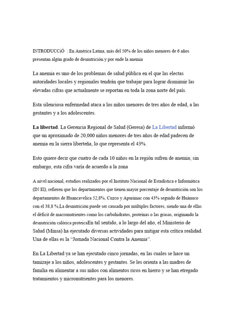 Elva | PDF | Alimentos | Desnutrición