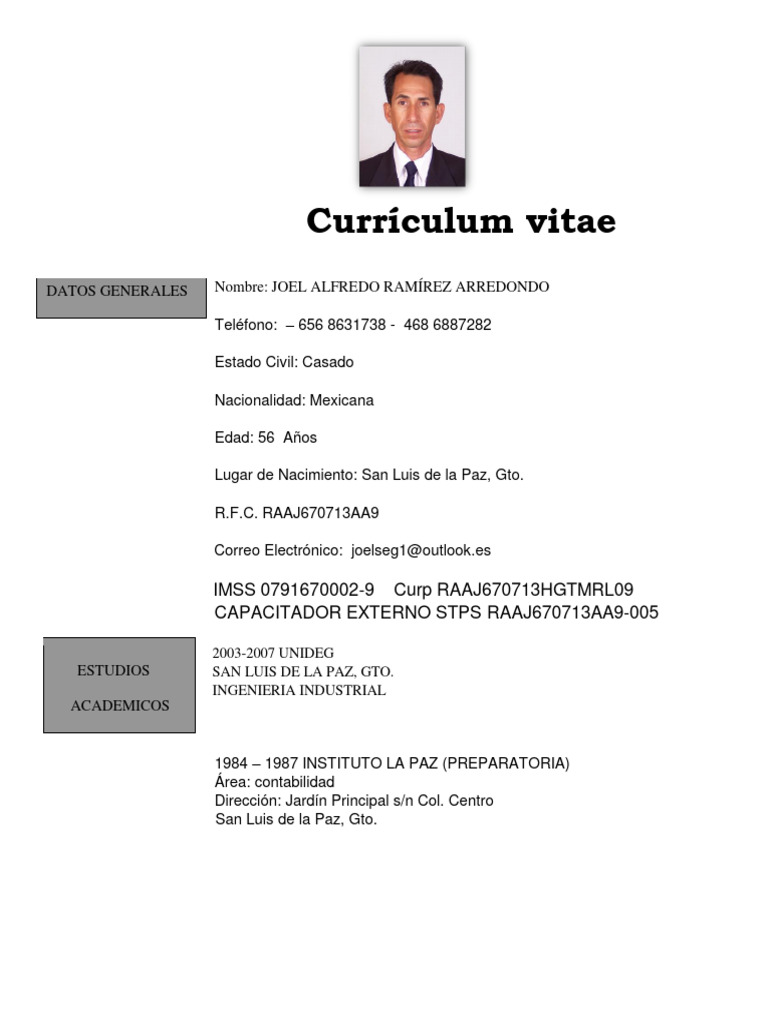 CURRICULUM Julio 2023 | PDF