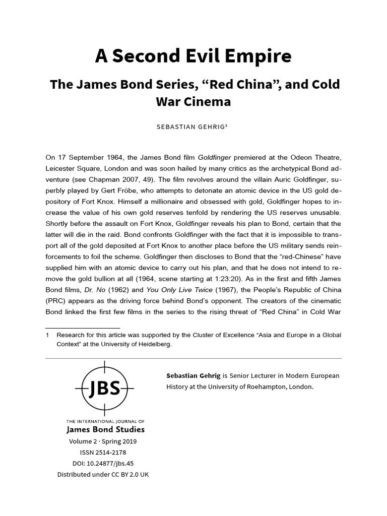 A Second Evil Empire The James Bond Series Red C | PDF | Maoism