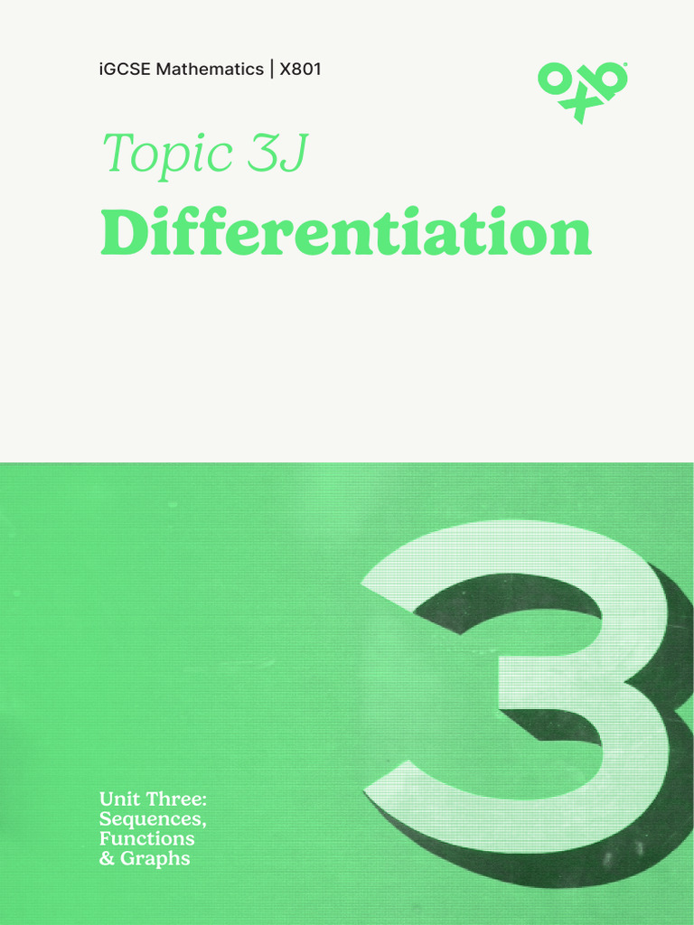 3.4 Differentiation | PDF | Derivative | Gradient