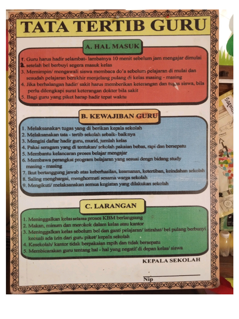 Tata Tertib Guru | PDF