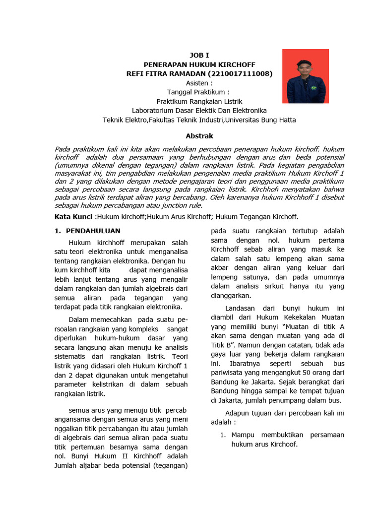 JOB I Repi | PDF | Metode & Bahan Ajar | Teknologi & Rekayasa