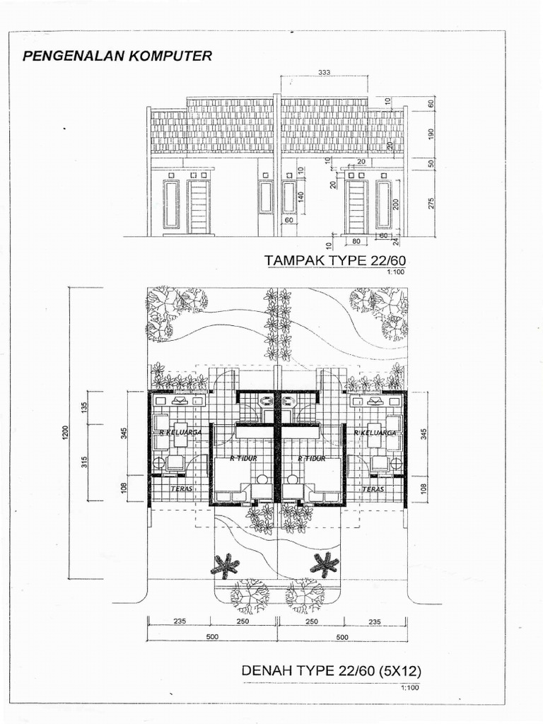 Latihan Komputer Arsitektur 2D | PDF
