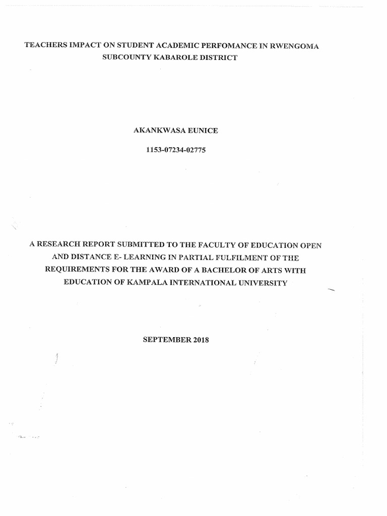 Teachers Roles in Academic Achievement | PDF | Teachers | Learning