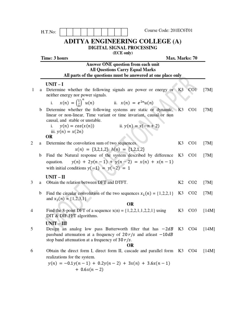 Digitial Siginal Processing Pdf Signal Processing