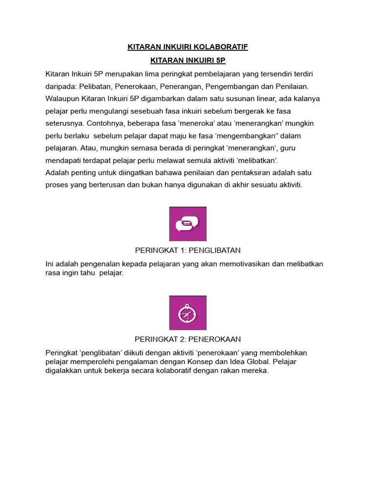Kitaran Inkuiri Kolaboratif | PDF | Karier & Perkembangan