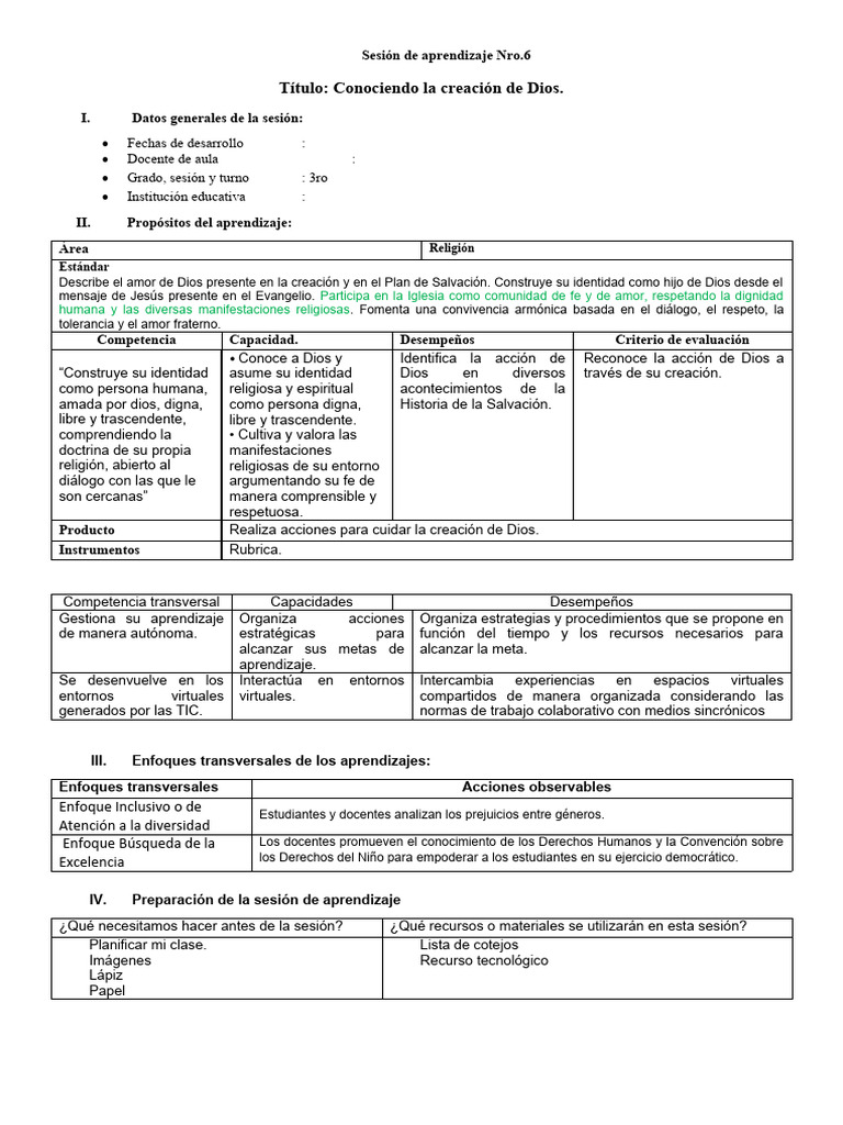 Conociendo La Creación de Dios. | PDF | Aprendizaje | Dios