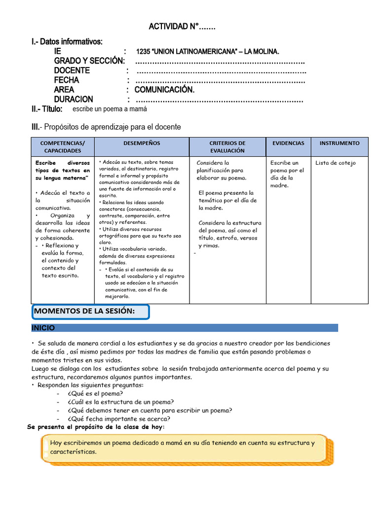 ESCRIBE UN POEMA | PDF | Poesía