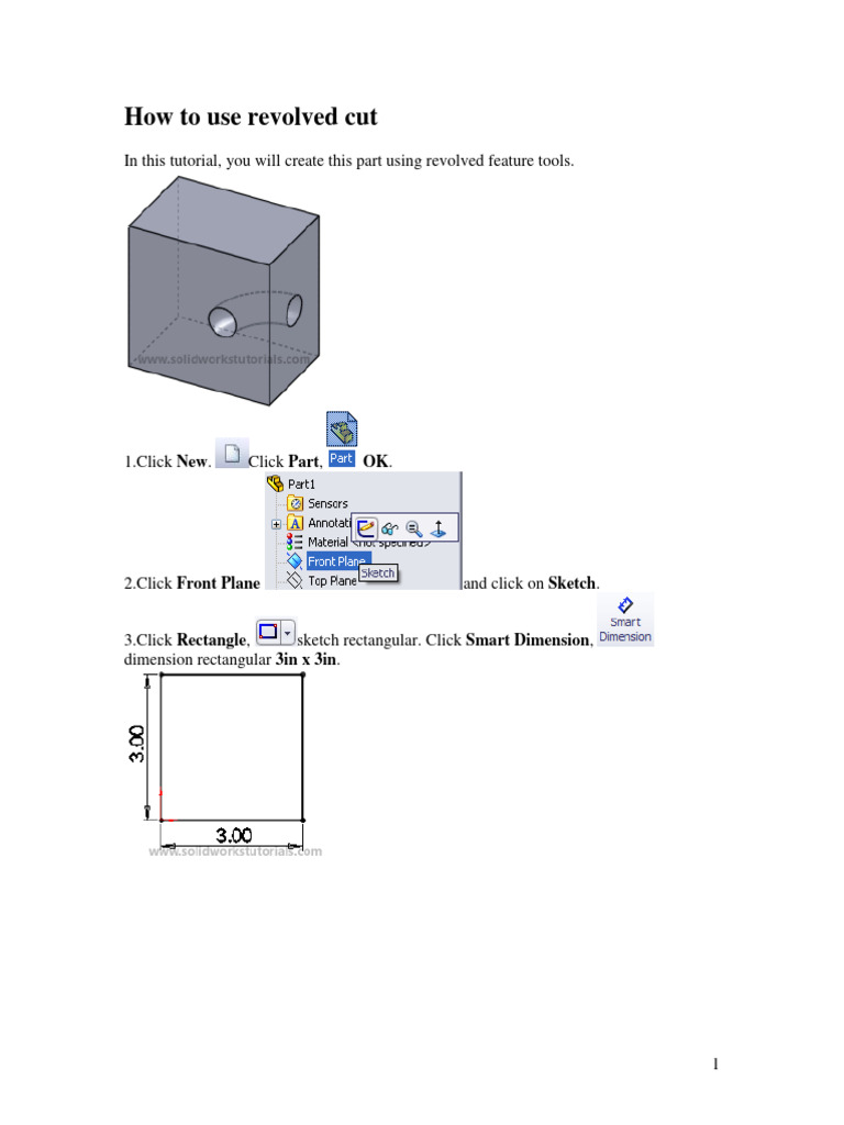 How To Use Revolved Cut | PDF | Home & Garden
