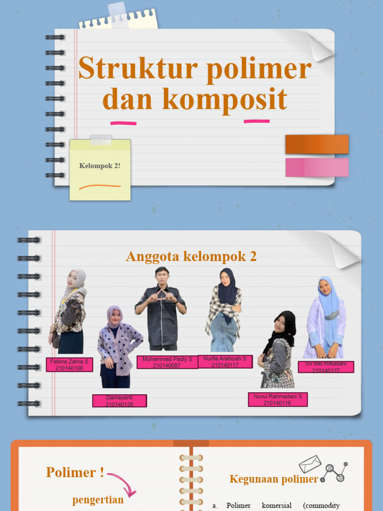 Struktur Polimer Dan Komposit - KEL.2 | PDF | Teknologi & Rekayasa